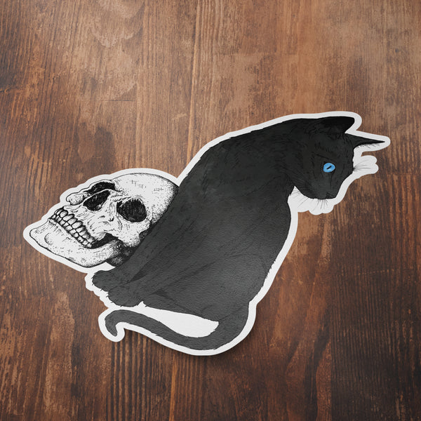 Black Cat - Vinyl Sticker - Print is Dead